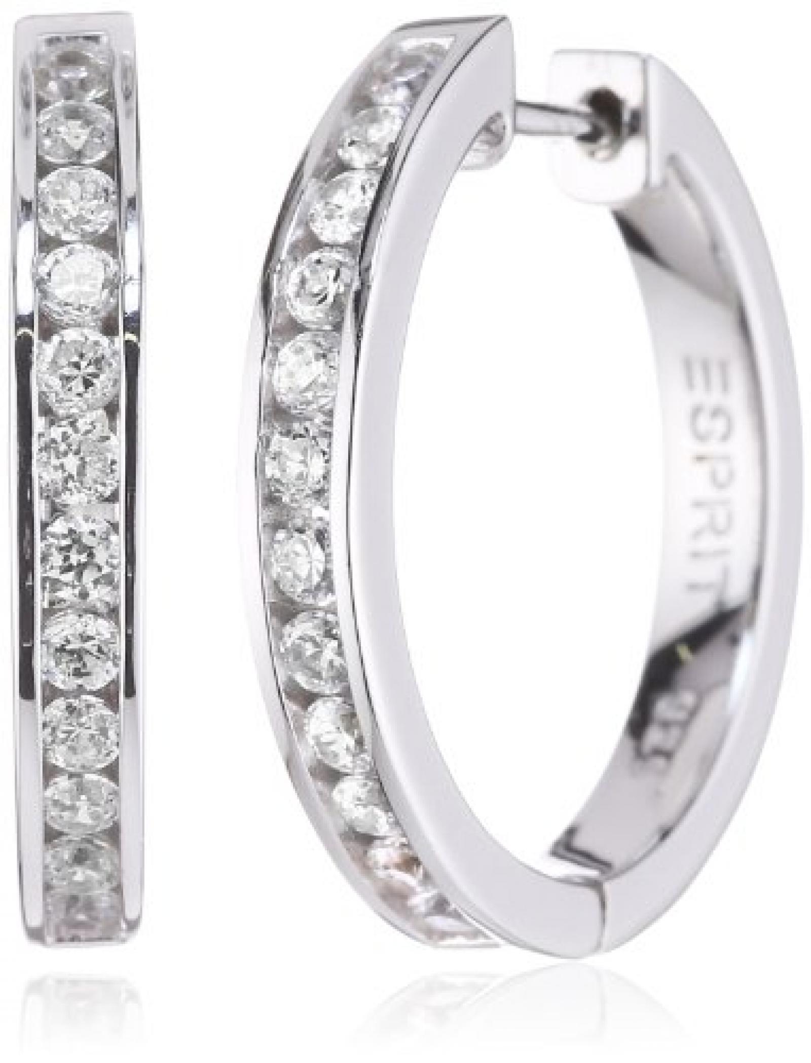 Esprit Damen-Creolen glamline 925 Sterlingsilber ESCO90703A000 B004NDV4X2